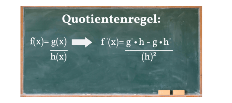 Quotientenregel - Schritt für Schritt erklärt mit Beispiel