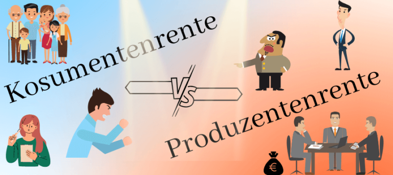 Produzentenrente Konsumentenrente - einfach verstehen