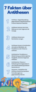 Antithese einfach erklärt - Definition, Wirkung, Beispiele