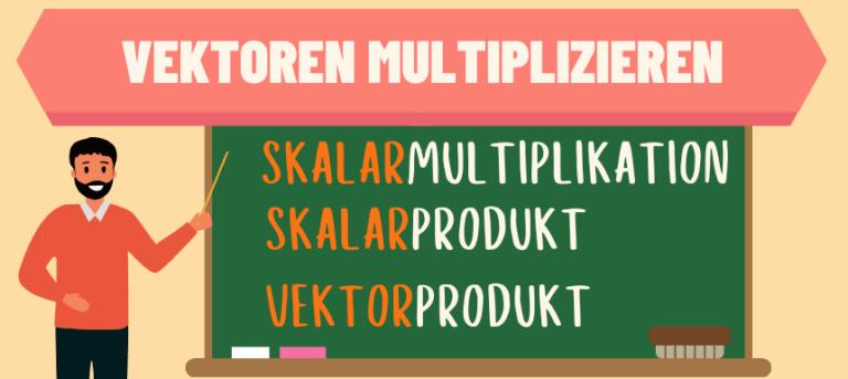 Vektorrechnung: Addition, Subtraktion, Multiplikation schnell erklärt